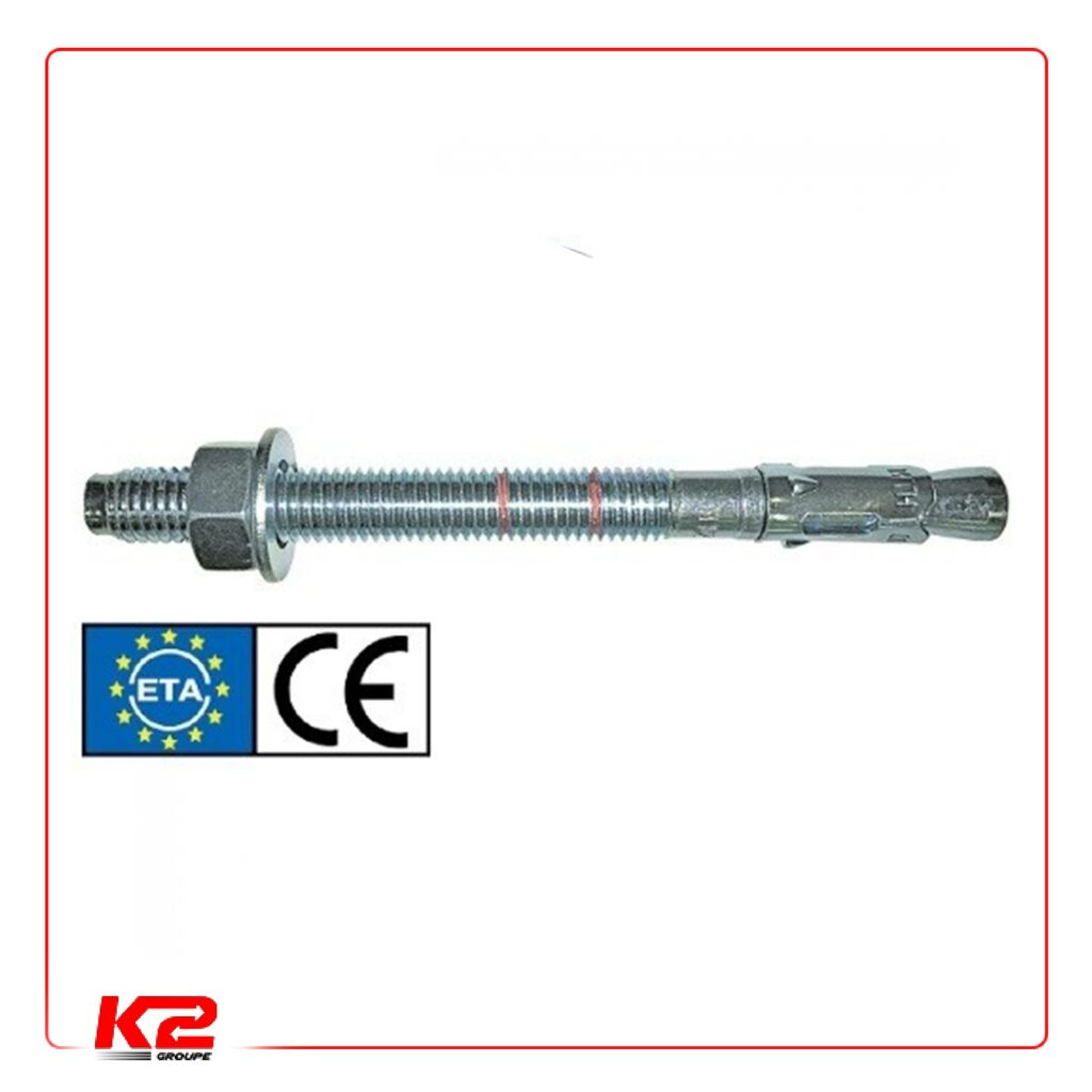 Goujon d'ancrage mâle MTH 8mm x 75mm lot de 100 pièces - K2group ...